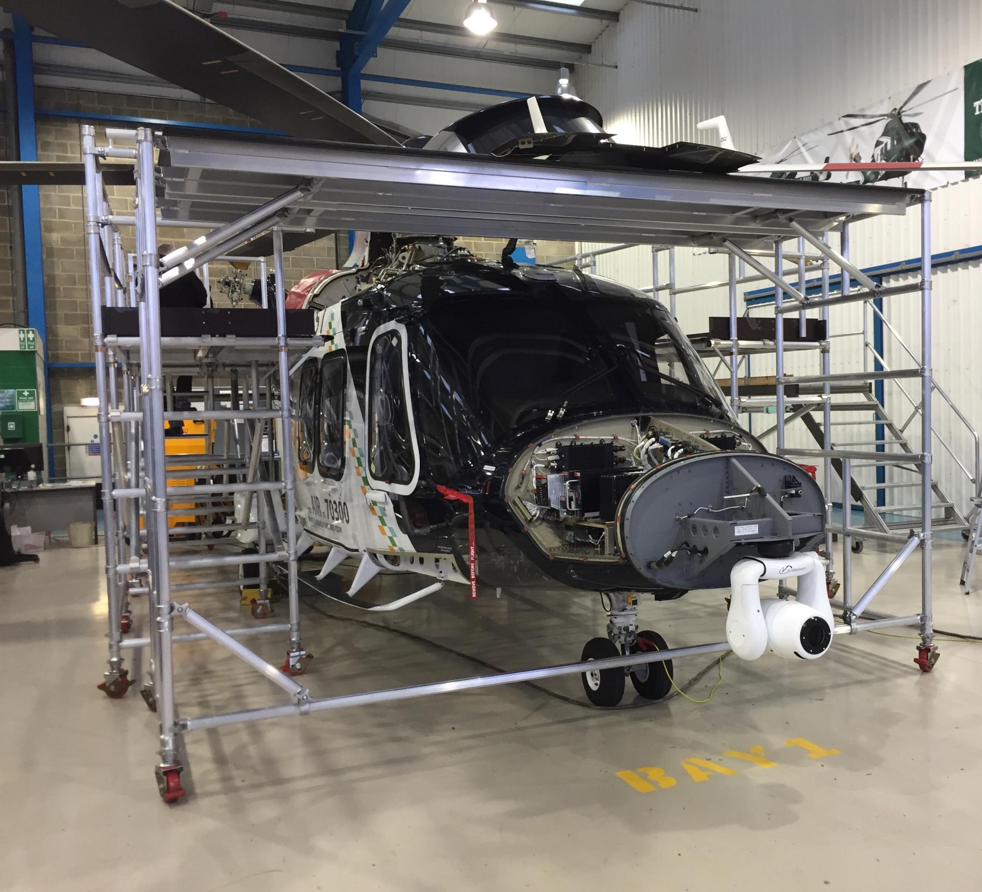 AW169 Helicopter Staging and Ground Support Equipment | Working at Height