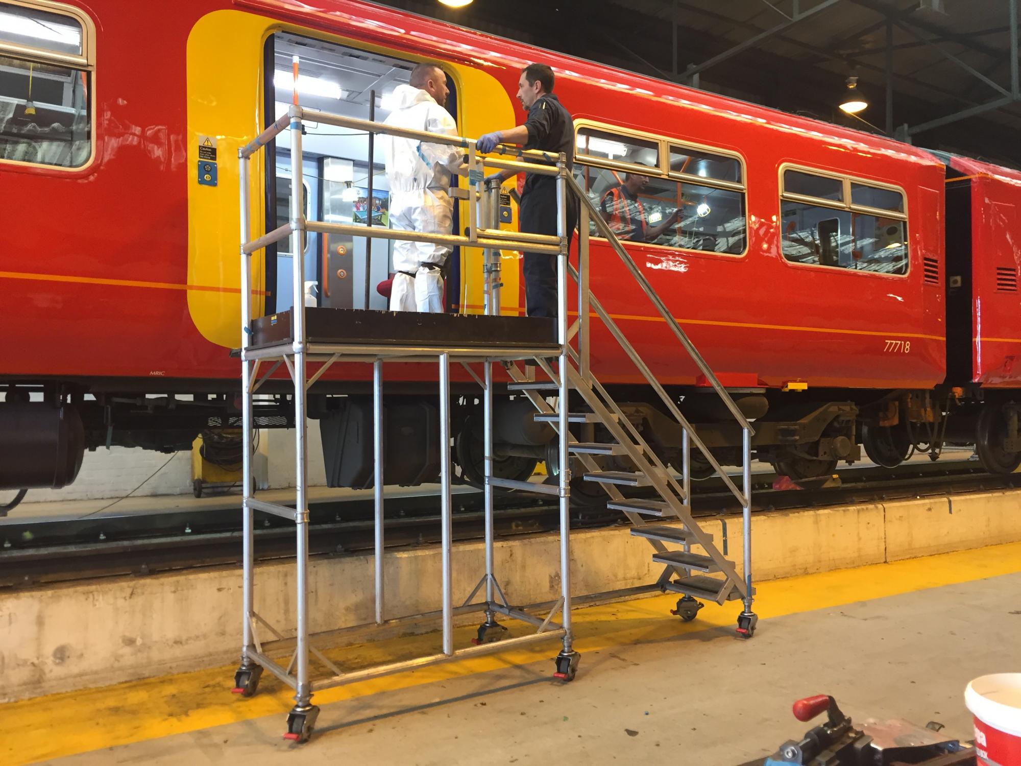 Train Side Access Platforms | Work Platforms by Working at Height Ltd.