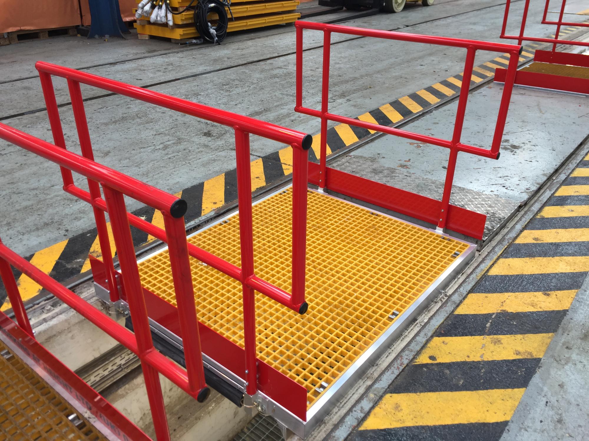 Traincare Depot Pit Crossing Boards and Work Platforms | Working at Height