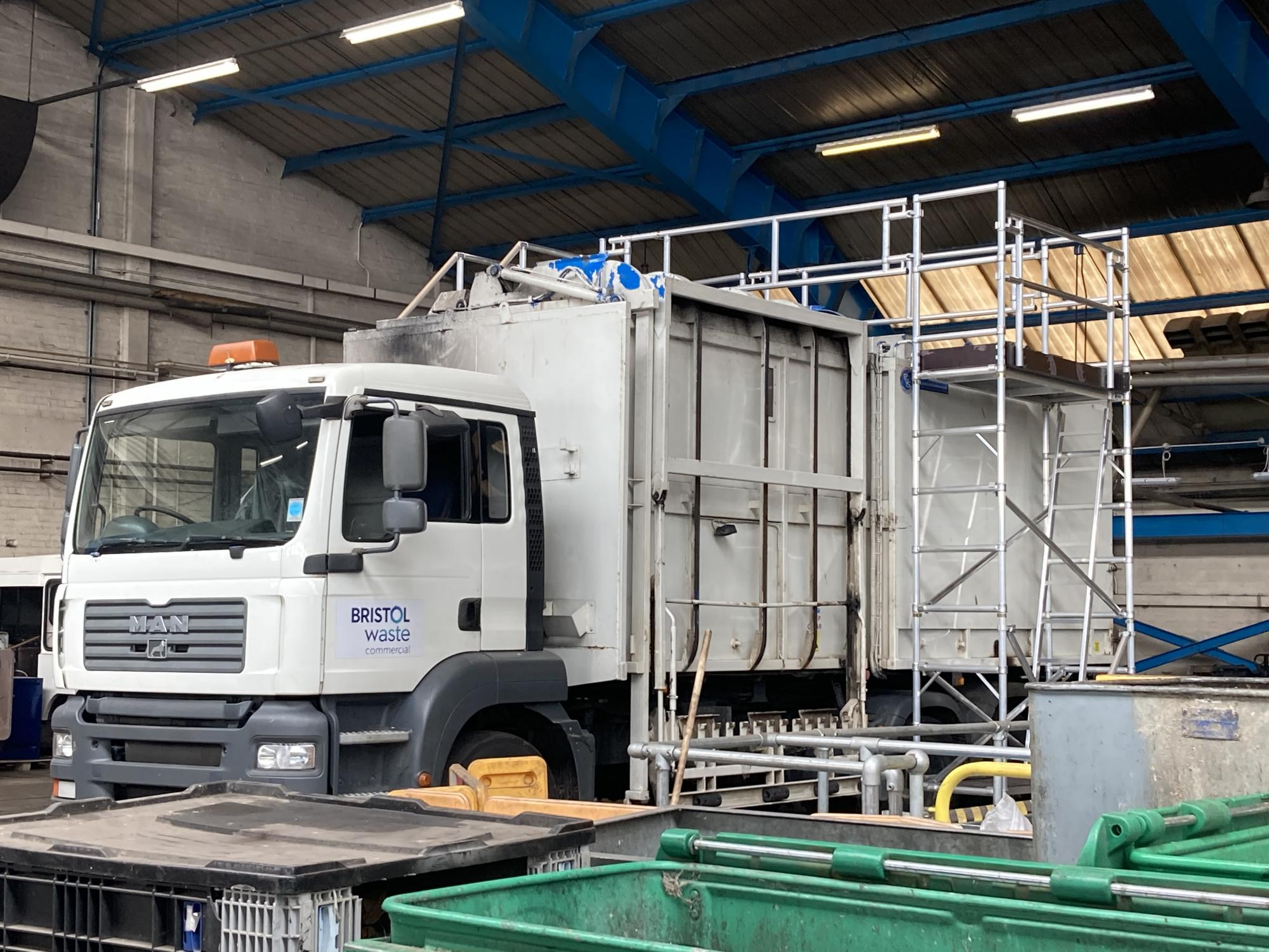 Waste Vehicle Roof Access Platform | Working at Height