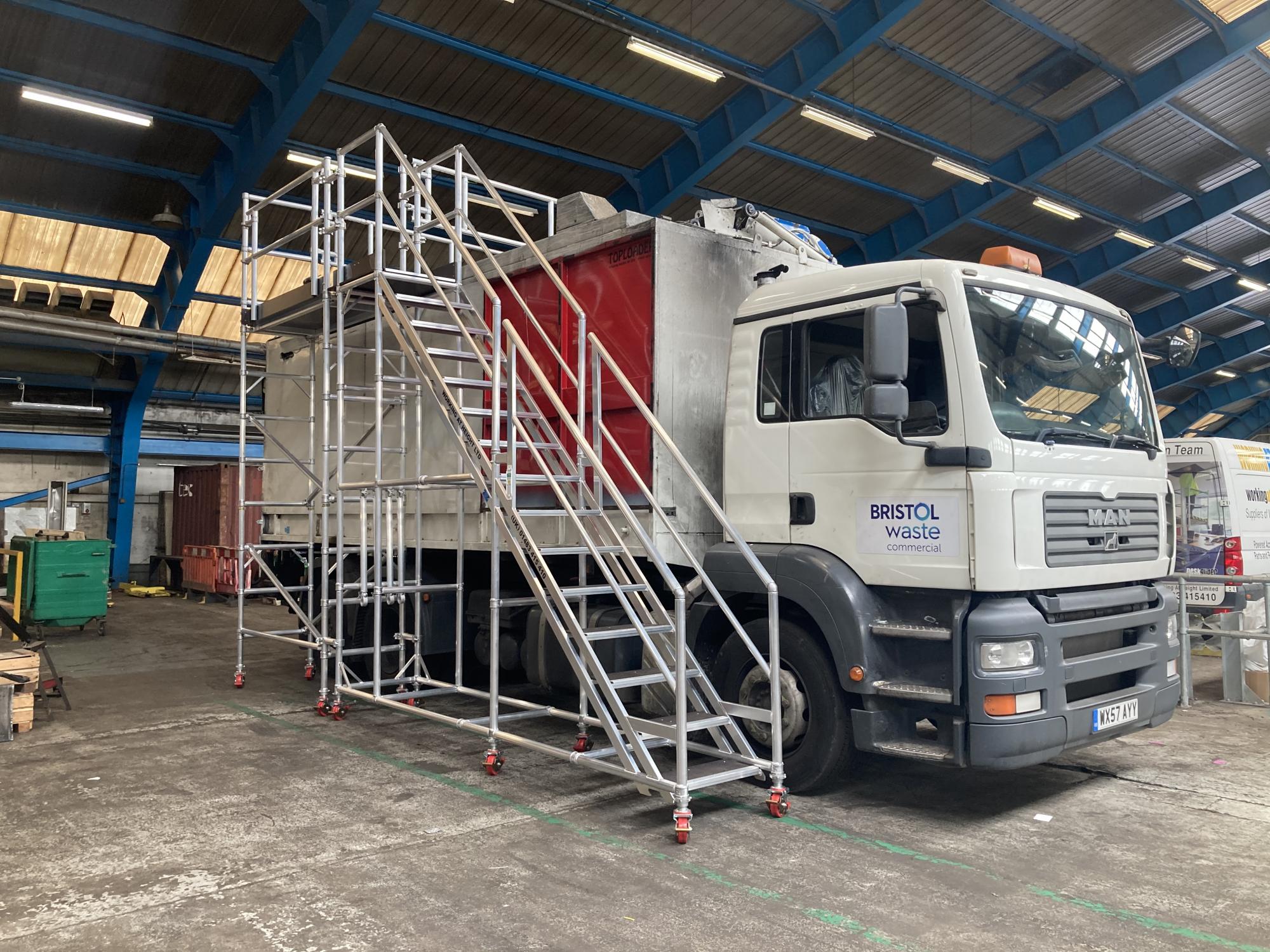 Waste Vehicle Roof Access Platform | Working at Height