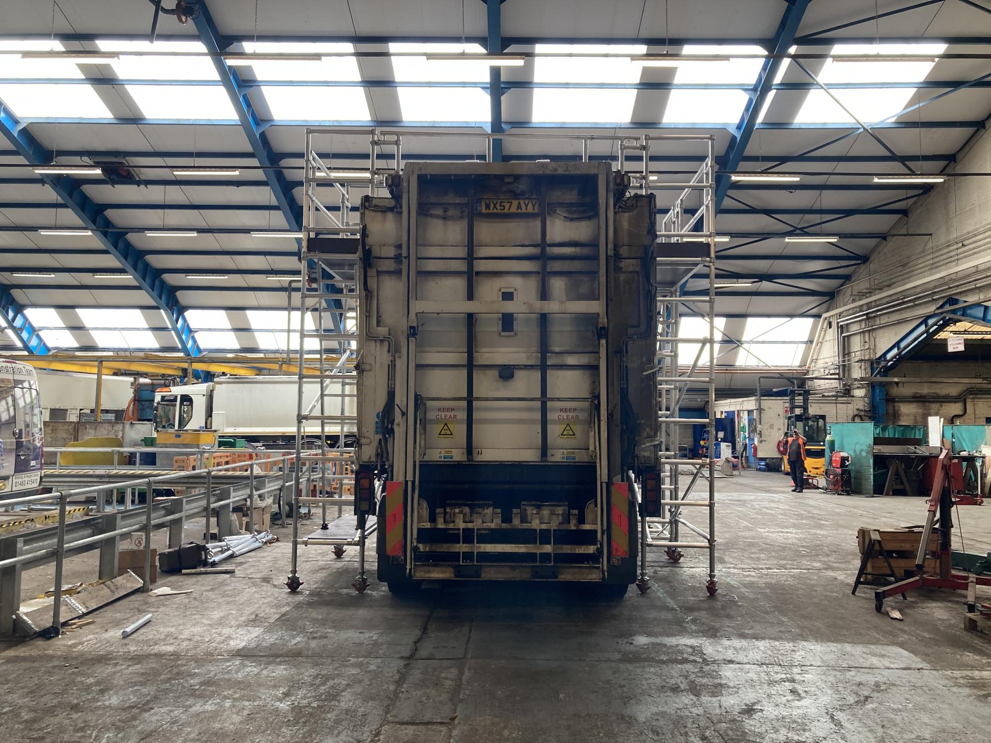 Waste Vehicle Roof Access Platform | Working at Height