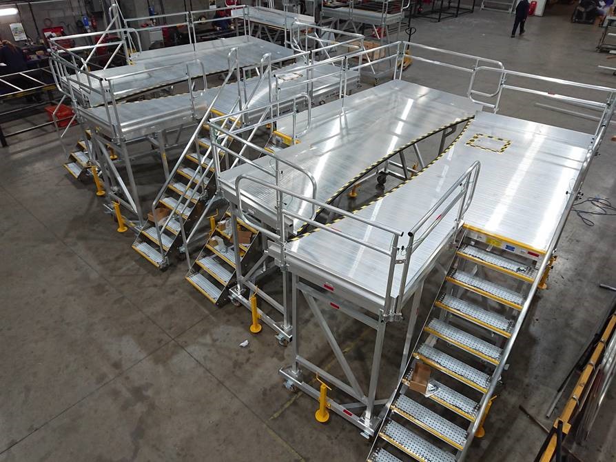 Augusta Westland AW169 Helicopter Access Staging, Stands and Docking ...