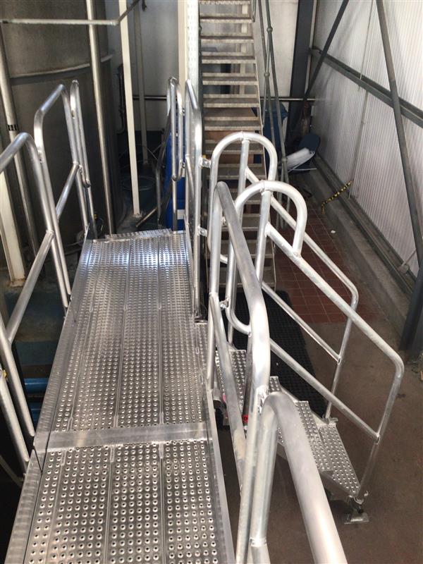 Fixed Bund Wall Access Platform Walkway | Working at Height