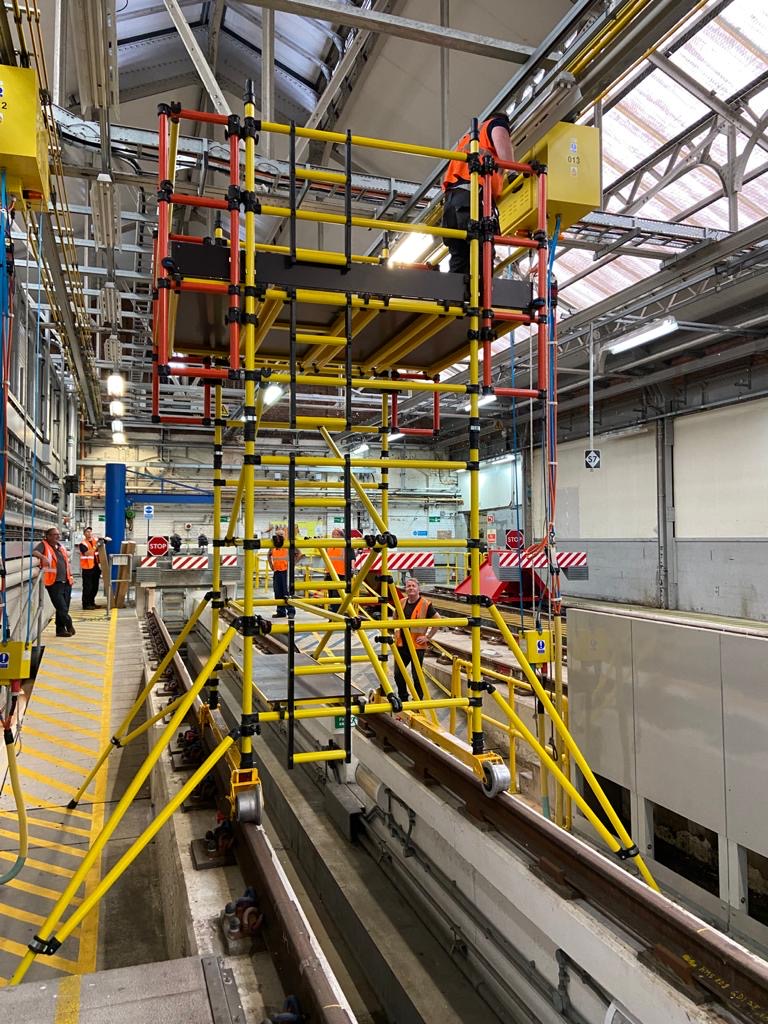 Rail Mounted Cantilever GRP Access Platform | Working at Height