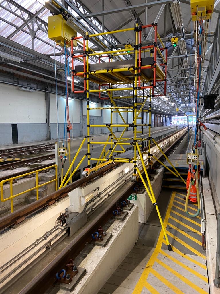 Rail Mounted Cantilever GRP Access Platform | Working at Height