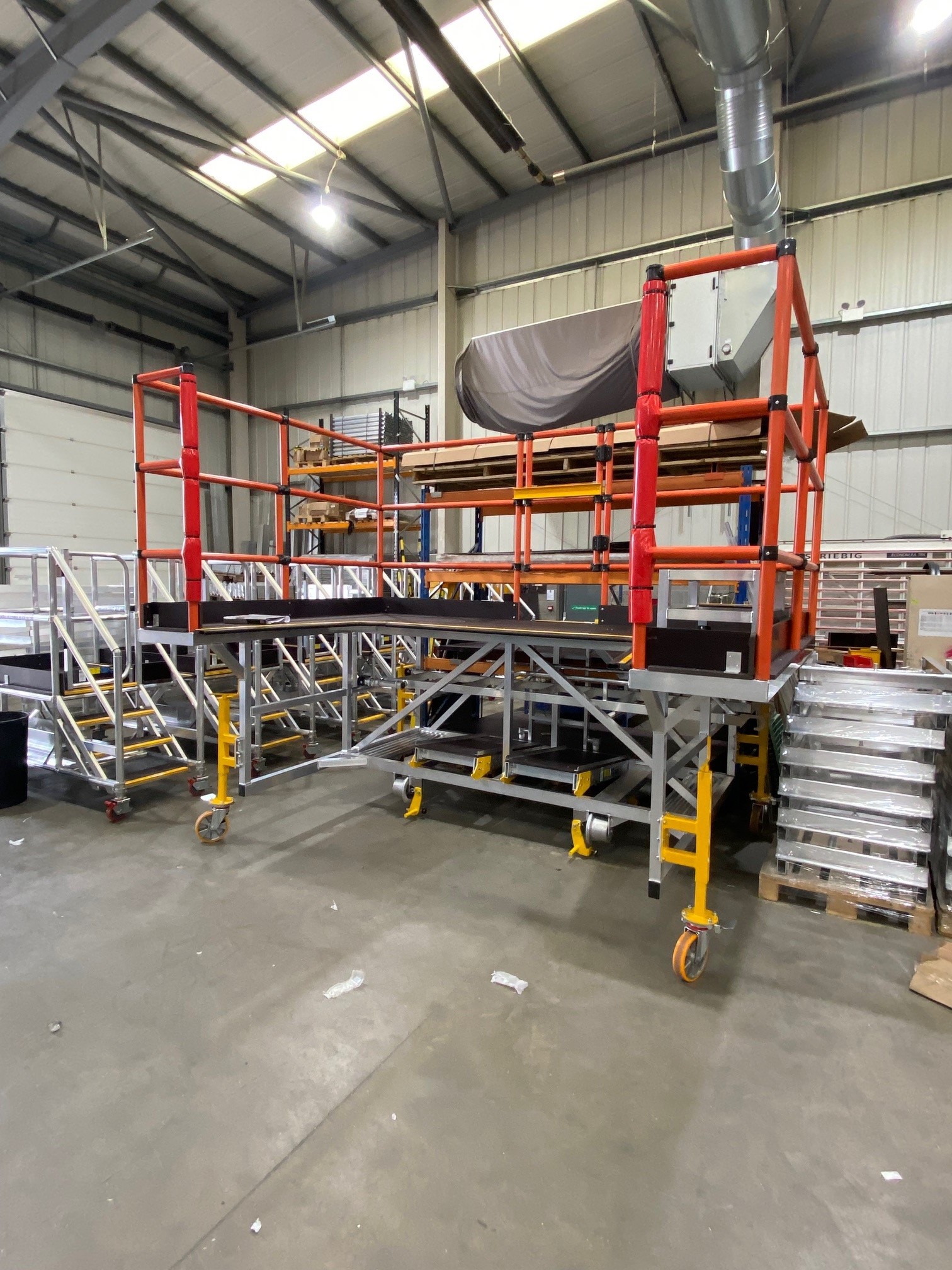 Track Mounted Front of Tram and Train Access Platform | Working at Height