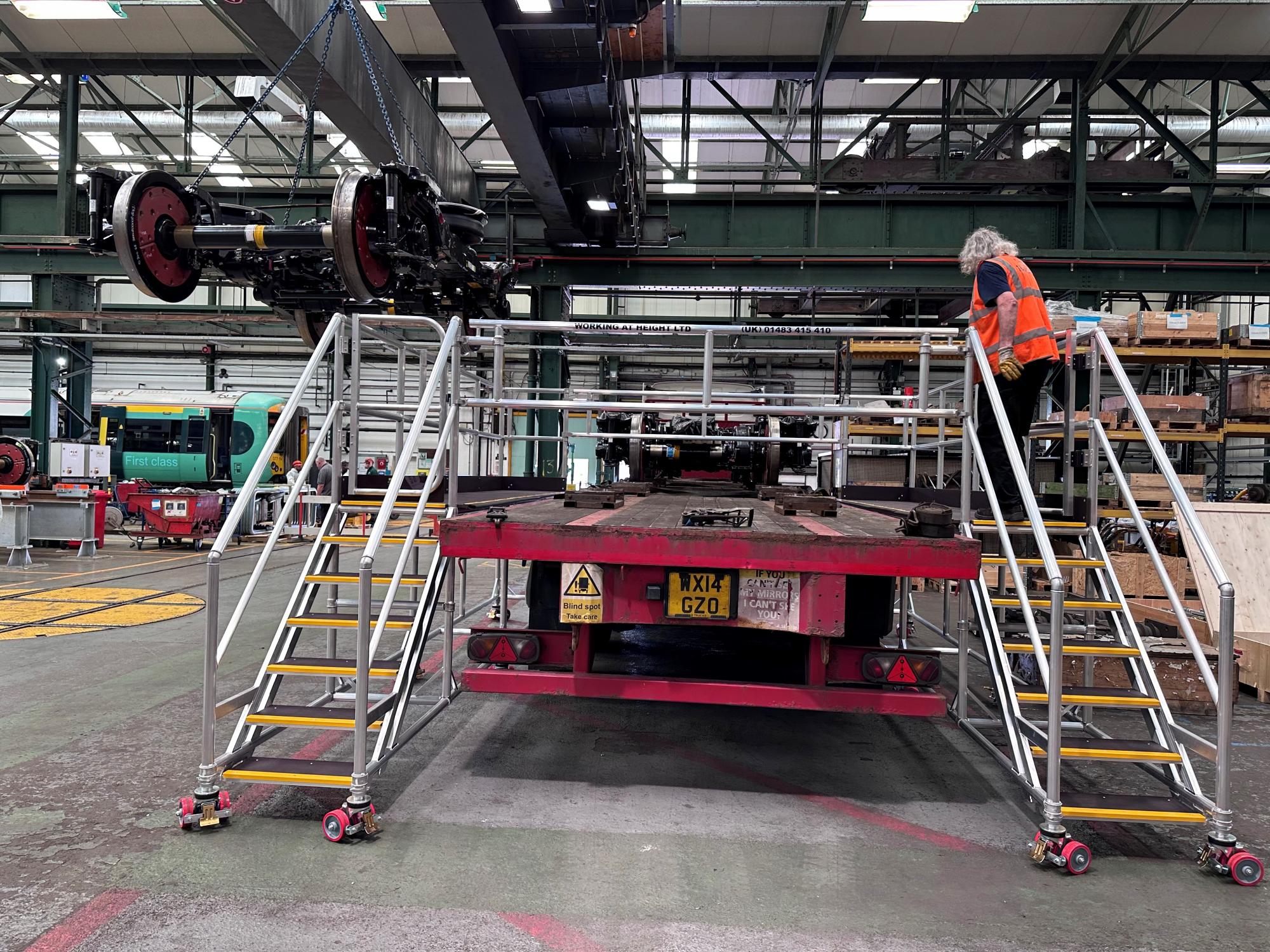 Railway Depot Access Platforms – Safe Rail Bogie and Track offloading ...
